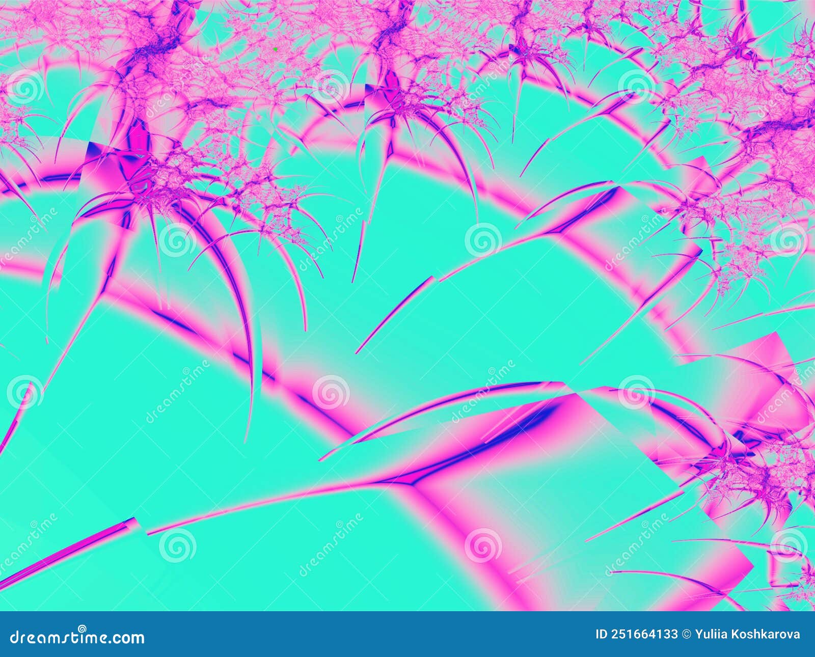 Abstract Pink Blue Line Drawing, Color Graphics, Background Stock ...