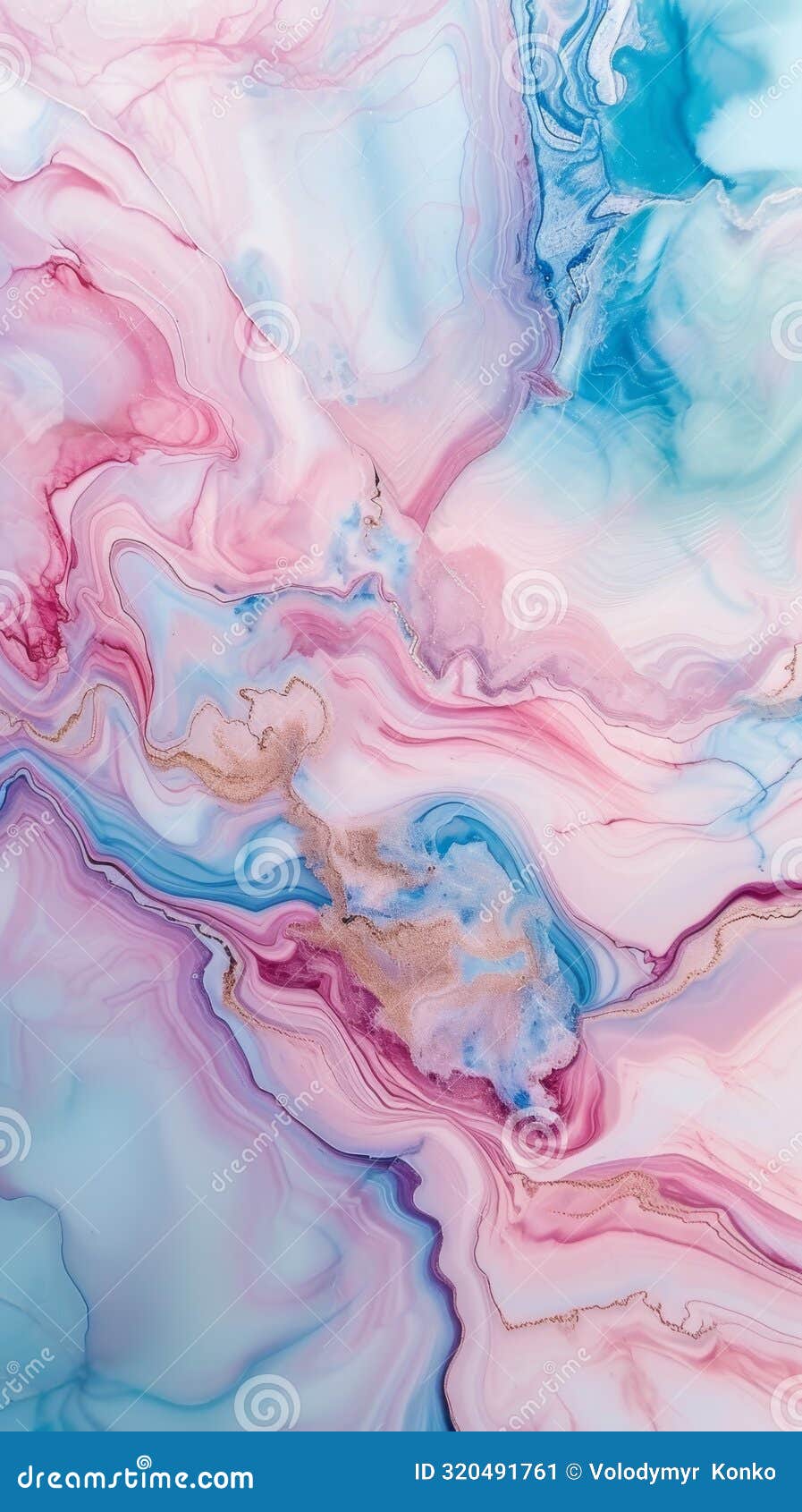 Abstract Pink and Blue Marble Texture Stock Image - Image of artwork ...