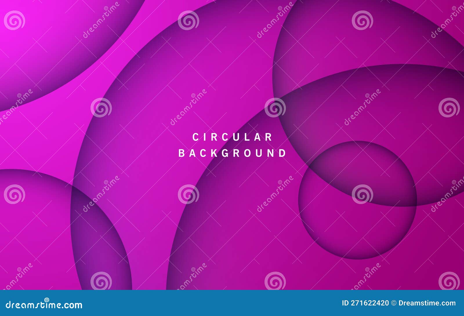Abstract Pink Circle Shadow and Light Papercut Dimension Background ...
