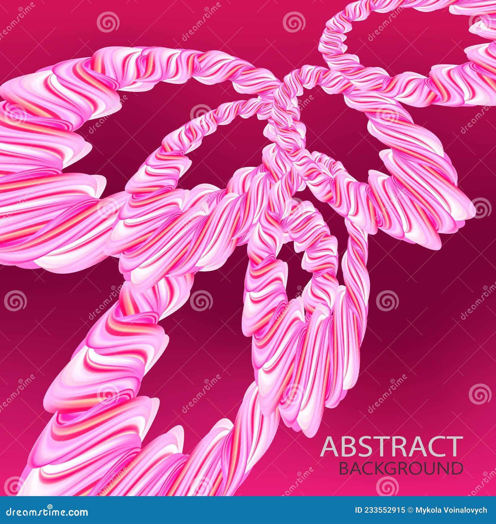 Abstract Pink Creative Circle Design on White Background, Brochure ...