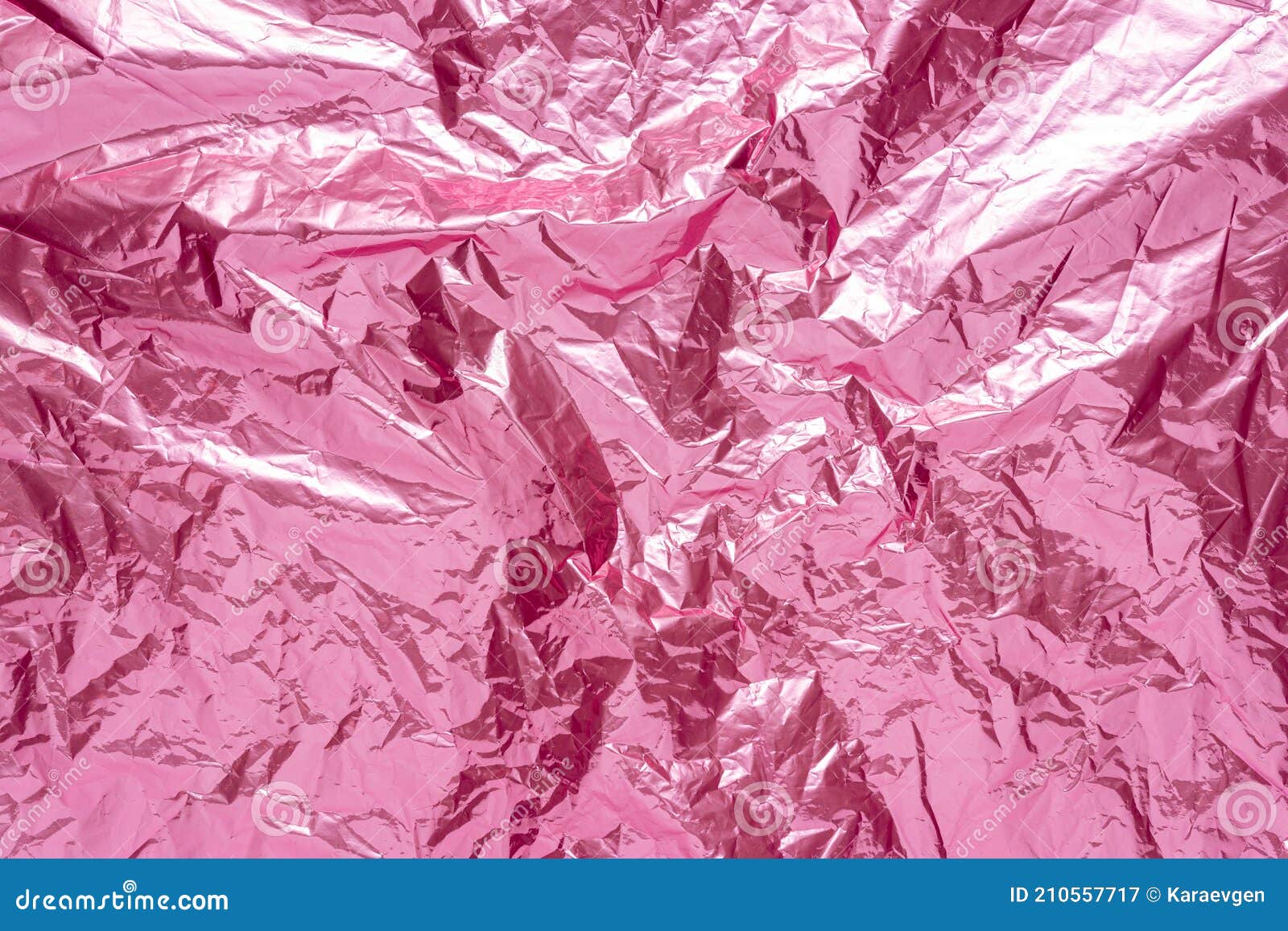 Abstract Pink Crumpled Foil Background. Minimal Party Concept Stock ...