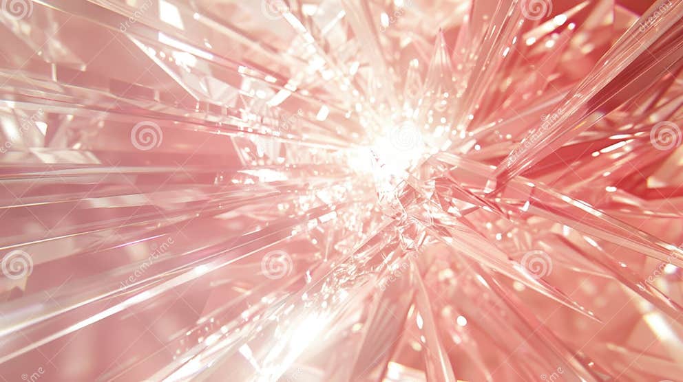 Abstract Pink Crystal Explosion Background for Design Stock Photo ...