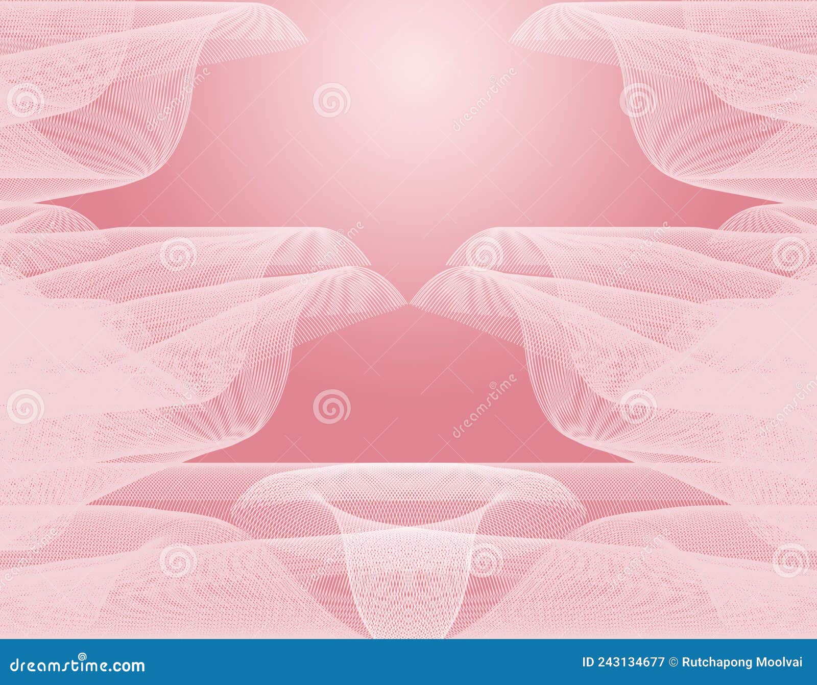 Abstract Pink Curve Line Background Stock Illustration - Illustration ...