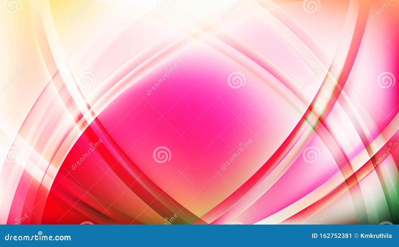 Abstract Pink Curved Lines Background Stock Vector - Illustration of ...
