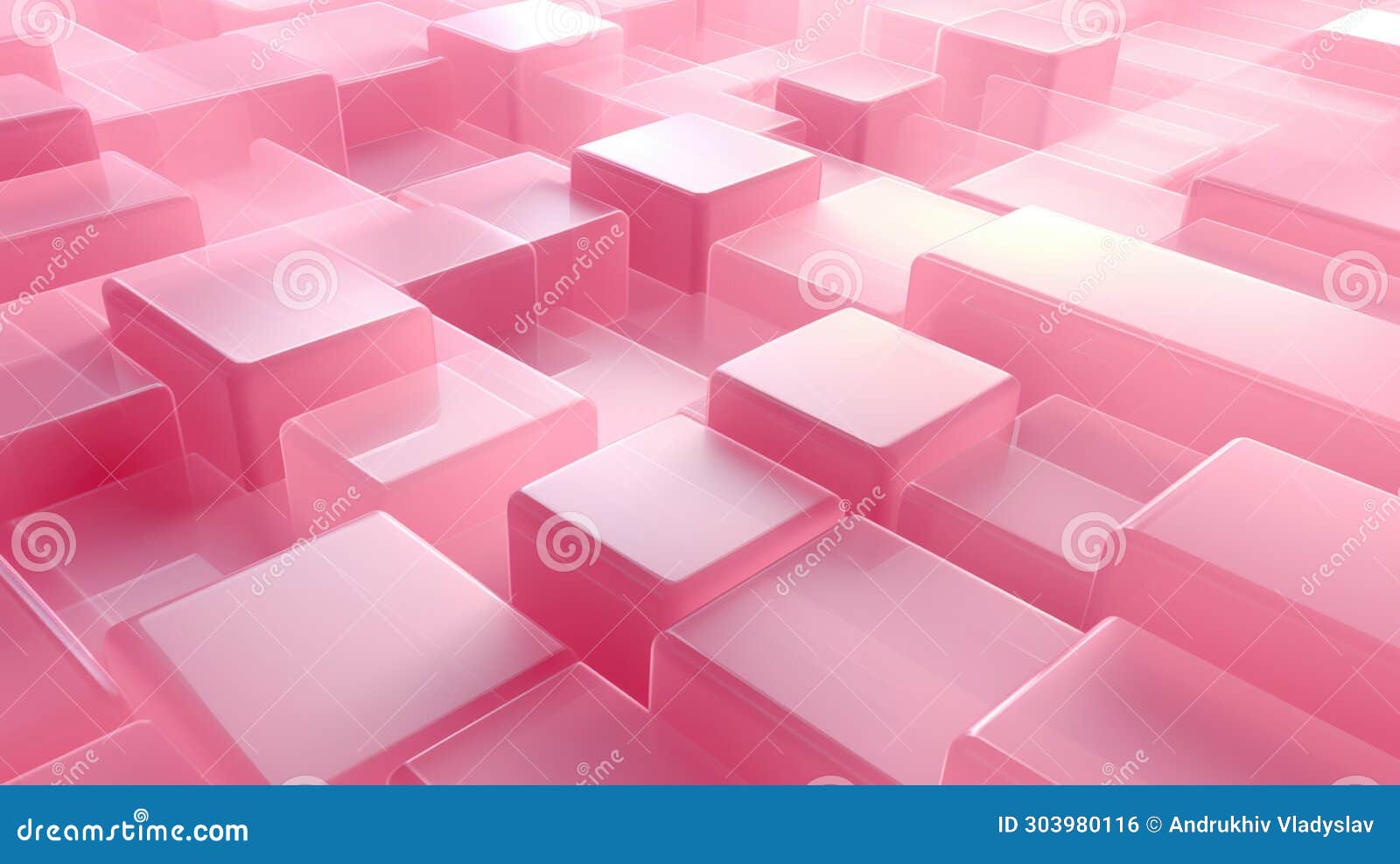 Abstract Pink 3D Background, Abstract Illustration Stock Illustration ...