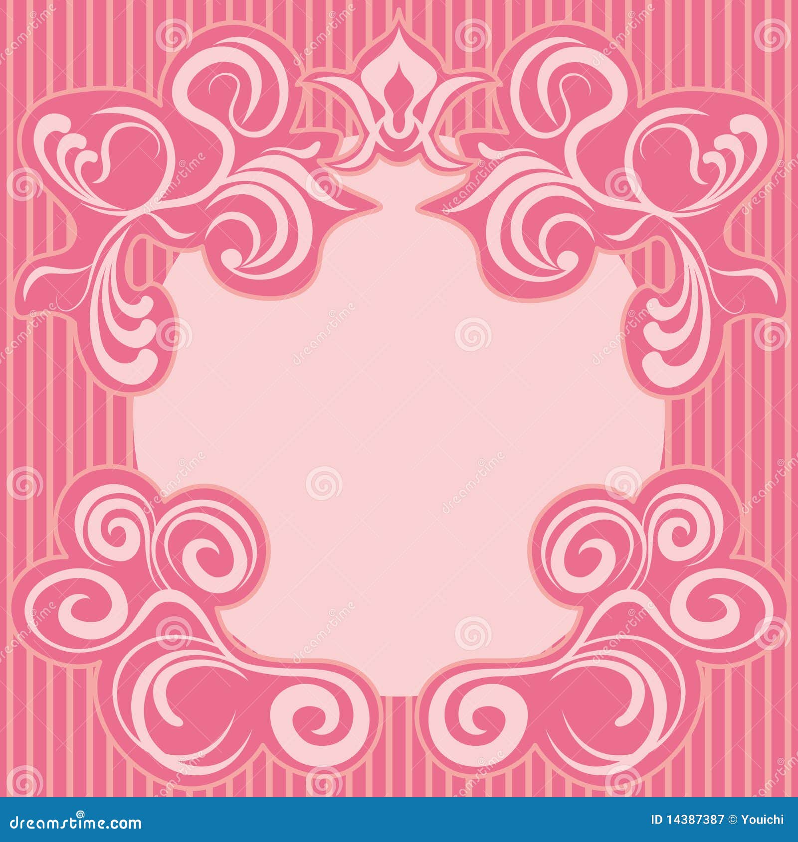 Abstract Pink Decoration Frame Stock Vector - Illustration of pink ...