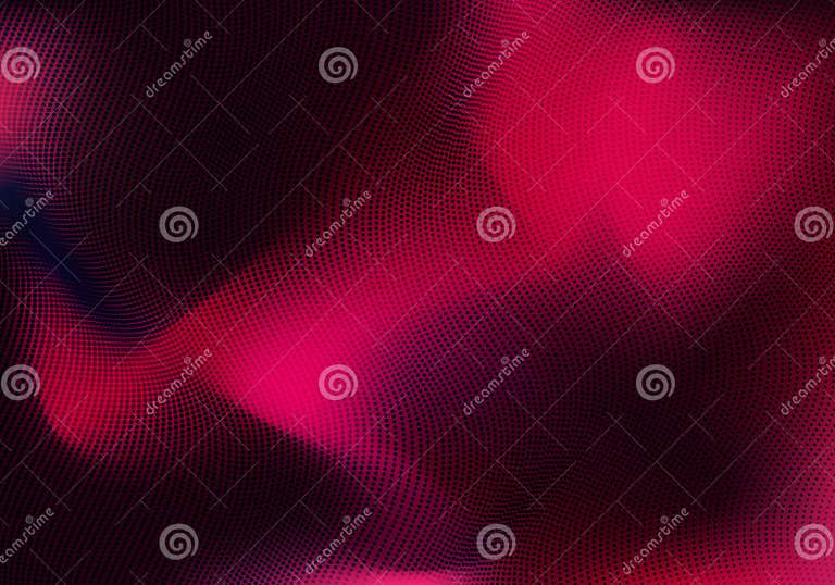 Abstract Pink Dynamic Wave Motion Blurred Background with Dots Pattern ...
