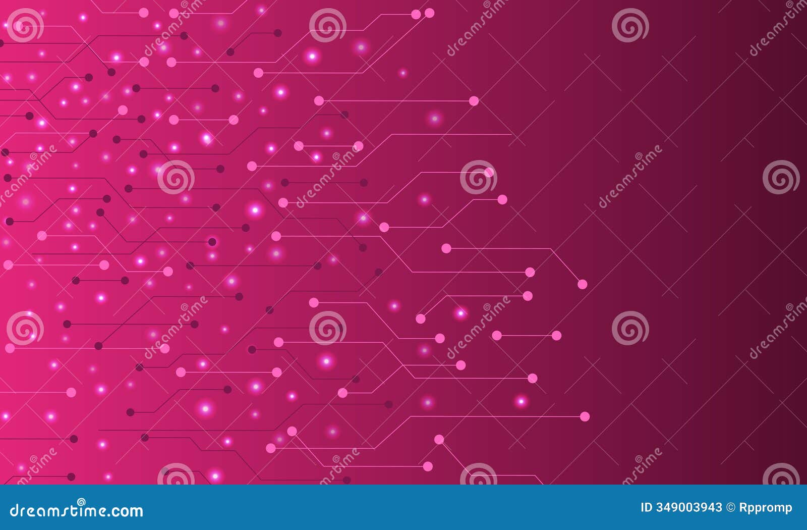 Abstract Pink Electronic Circuit Technology Background Stock Vector ...