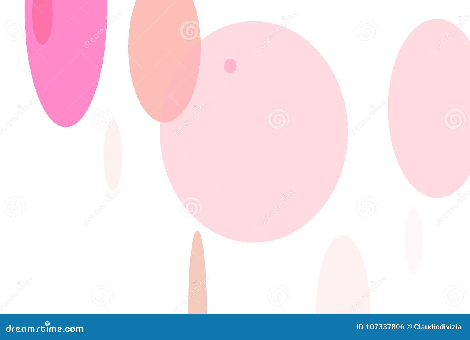 Abstract Pink Ellipses Illustration Background Stock Illustration ...