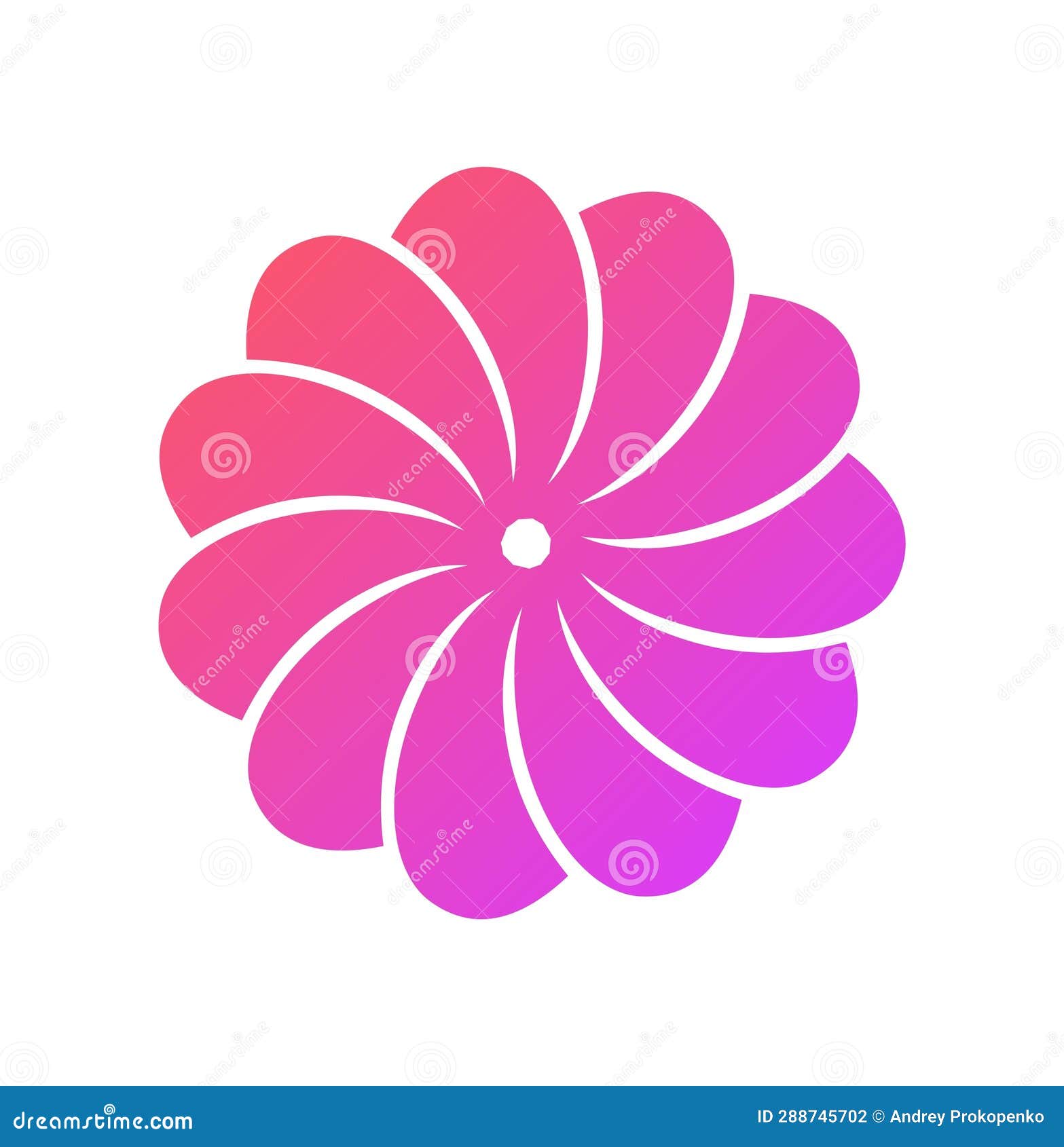 Abstract Pink Flower Symbol for Your Logo Stock Illustration ...
