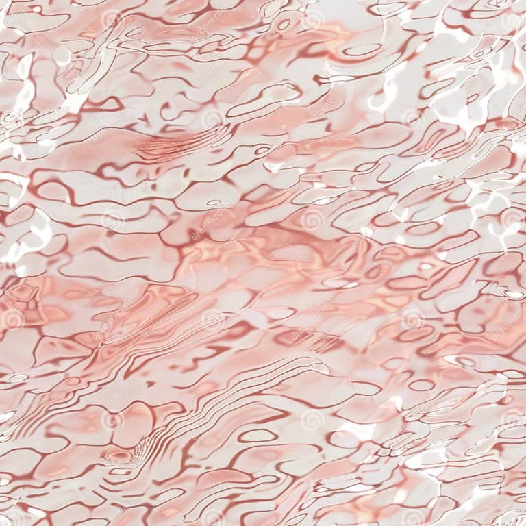 Abstract Pink Fluid Textures on a Reflective Surface Stock Photo ...