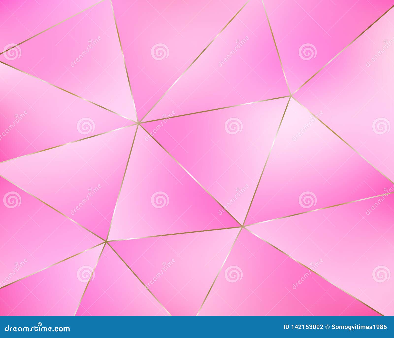 Abstract Pink Geometric Background from Triangles. Stock Vector ...