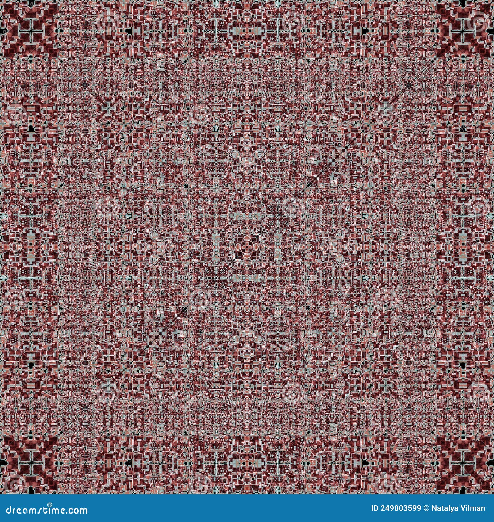 Abstract Pink Geometric Pattern with Fabric Texture Stock Illustration ...