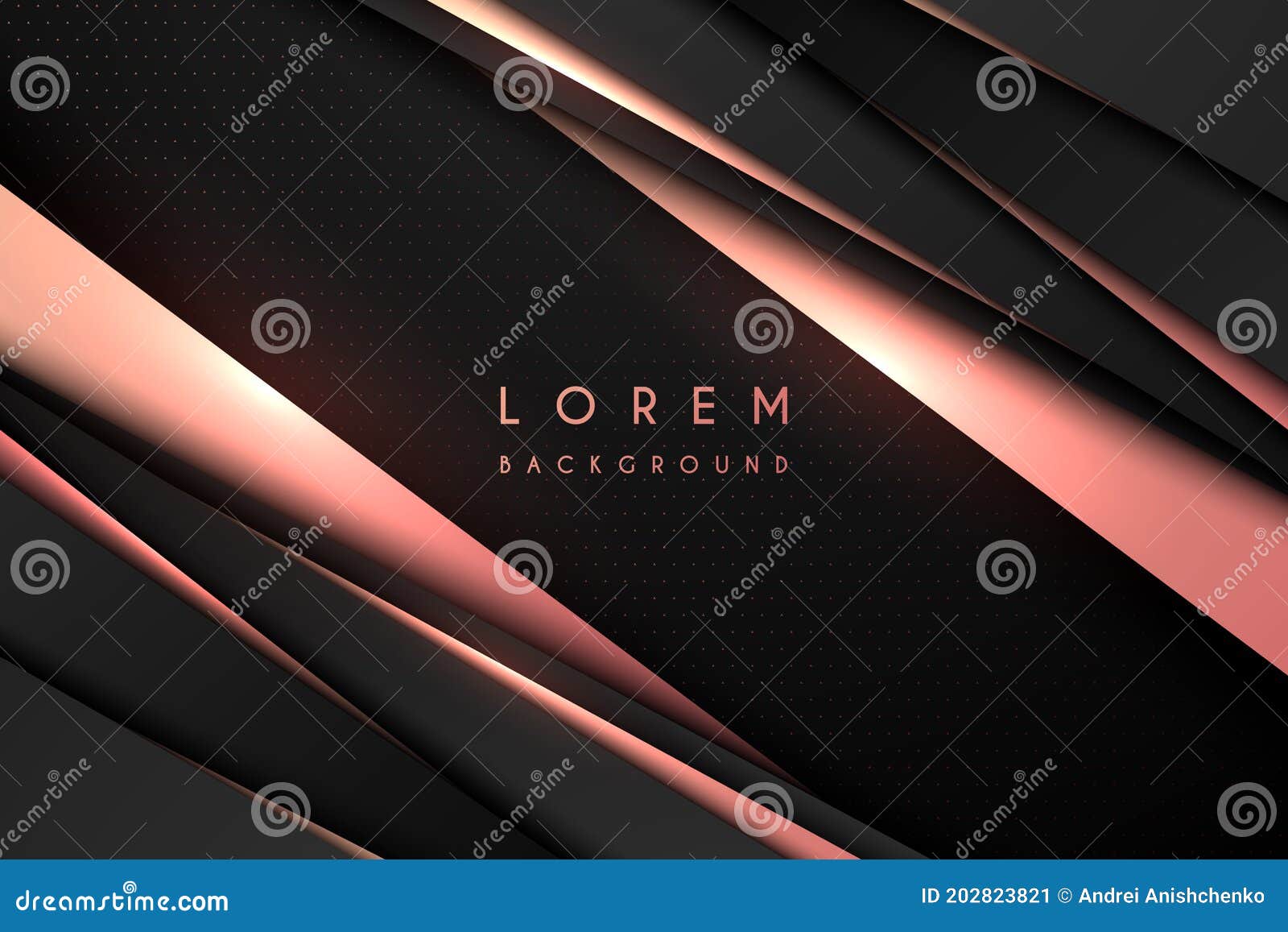 3D Pink Gold Abstract Render Black Pink Background Royalty-Free Stock ...