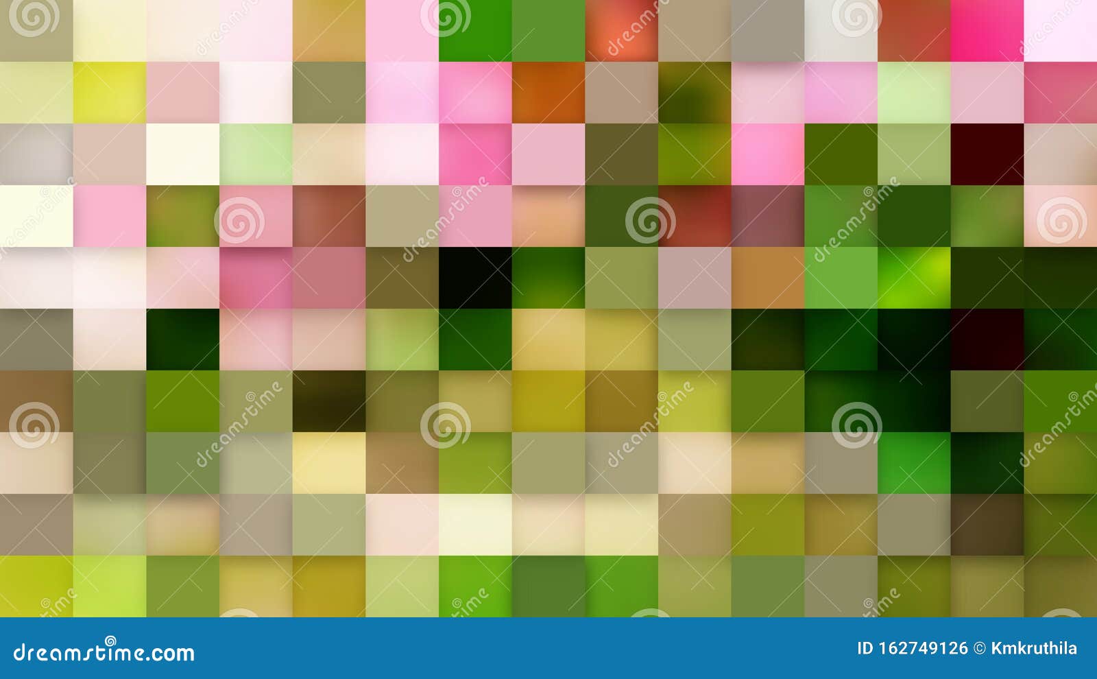 Abstract Pink and Green Square Mosaic Tile Background Vector Image ...