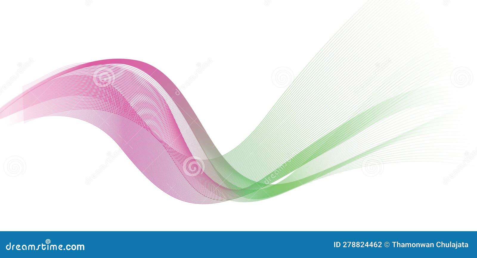 Abstract Pink Green Wavy Template Background Stock Vector ...