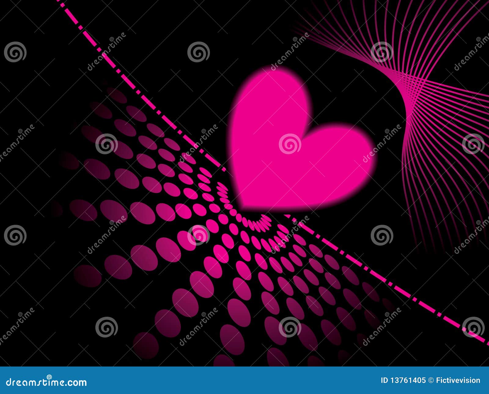Abstract Pink Heart Background Stock Vector - Illustration of ...
