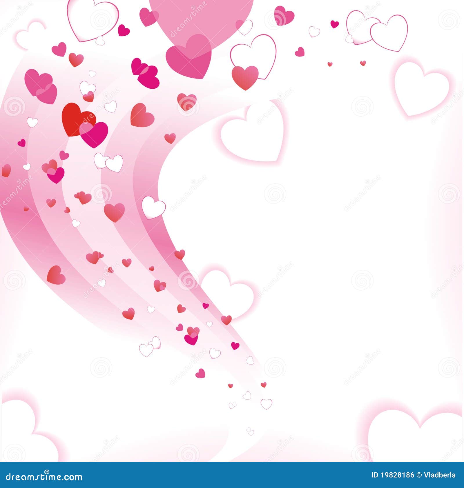 Abstract pink hearts stock vector. Illustration of pattern - 19828186