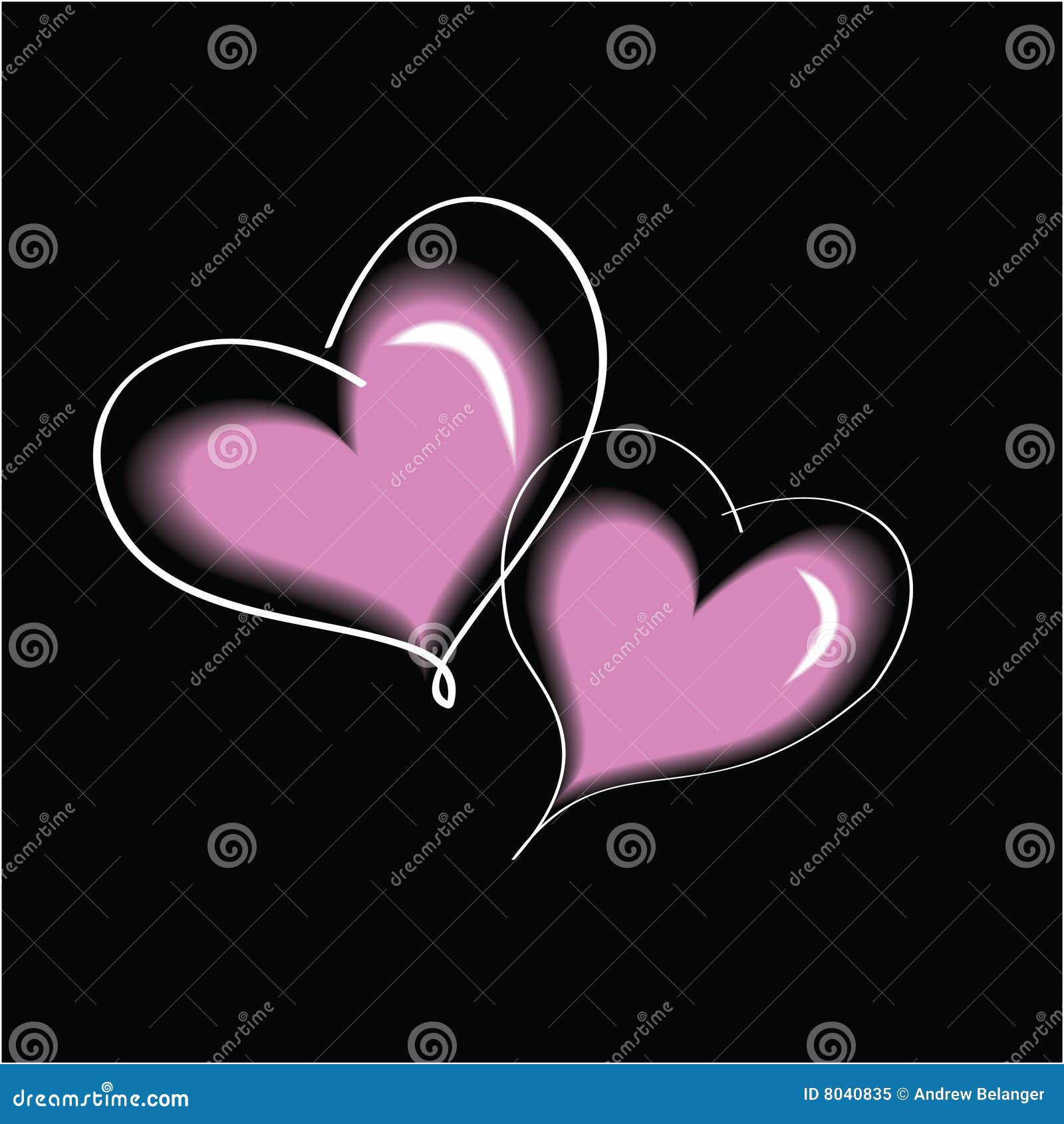 Abstract pink Hearts stock vector. Illustration of valentine - 8040835