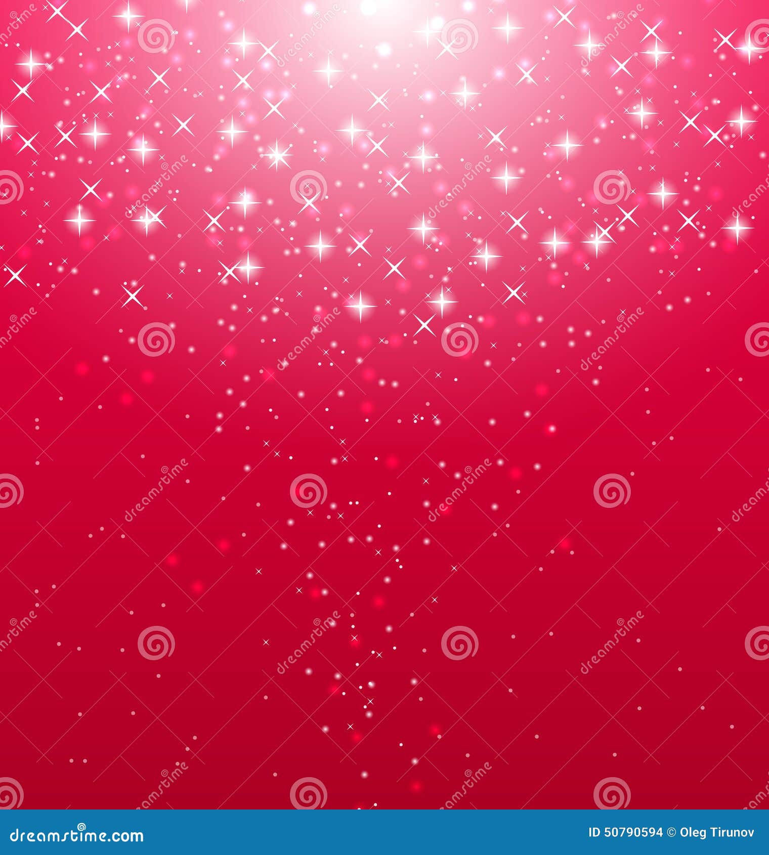 Abstract Pink Illuminated Background with Shiny Stars Stock Vector ...