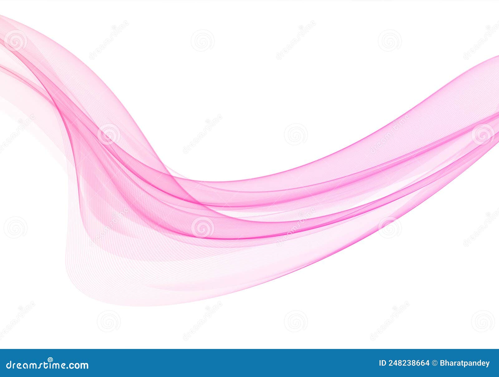 Abstract Pink Line Flowing Wave Background Stock Illustration ...