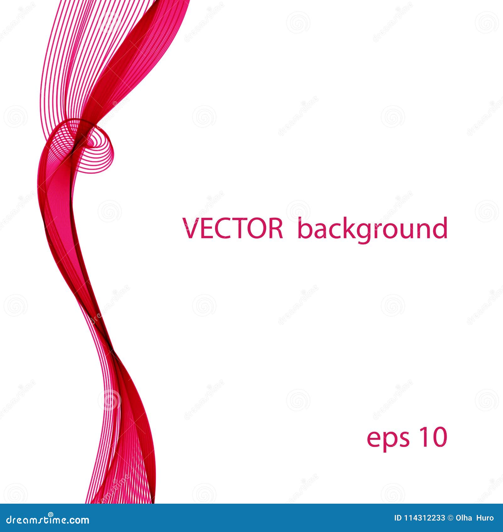 Abstract Pink Lines with White Vector Background. Stock Vector ...