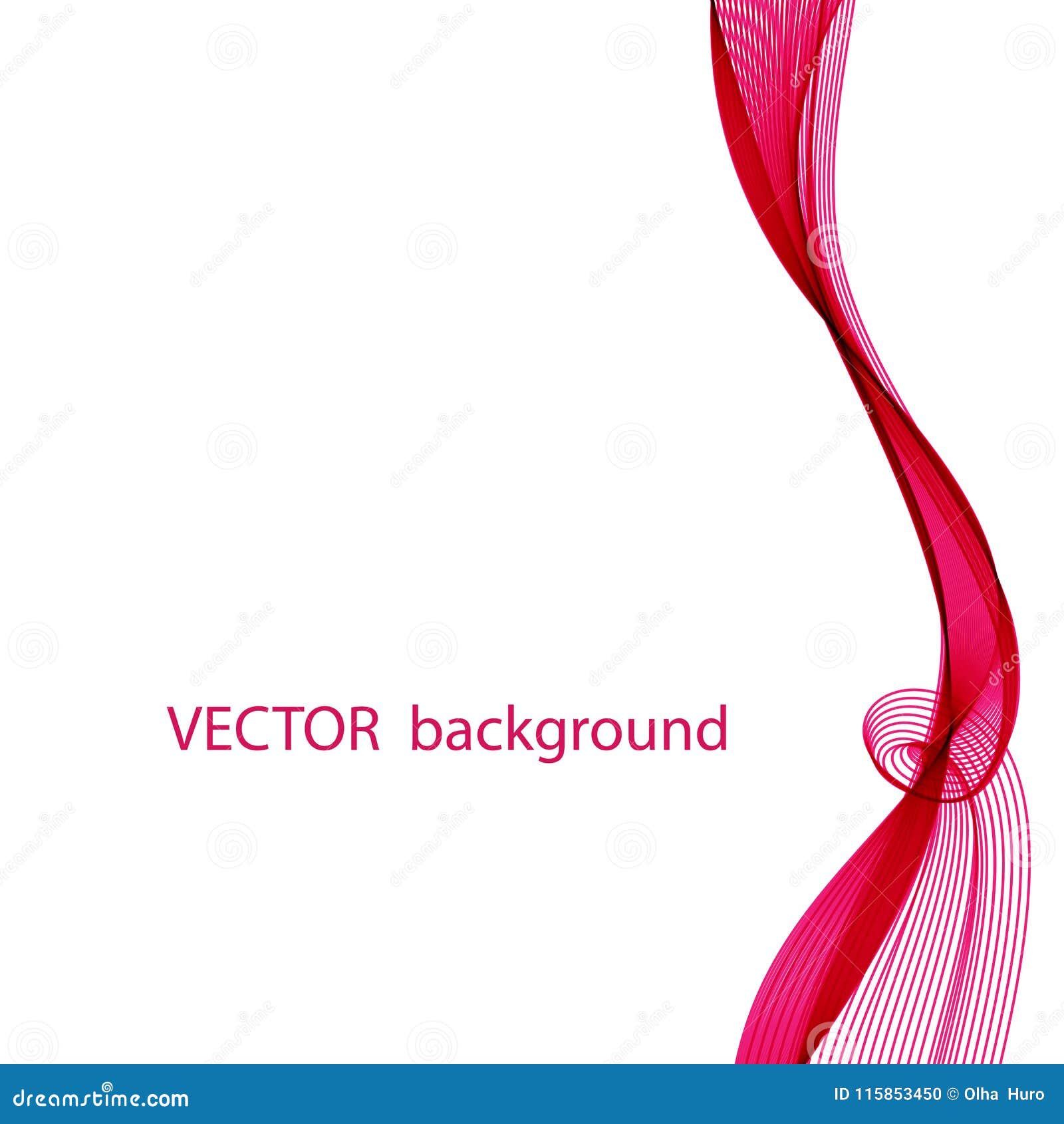 Abstract Pink Lines with White Vector Background. Stock Vector ...