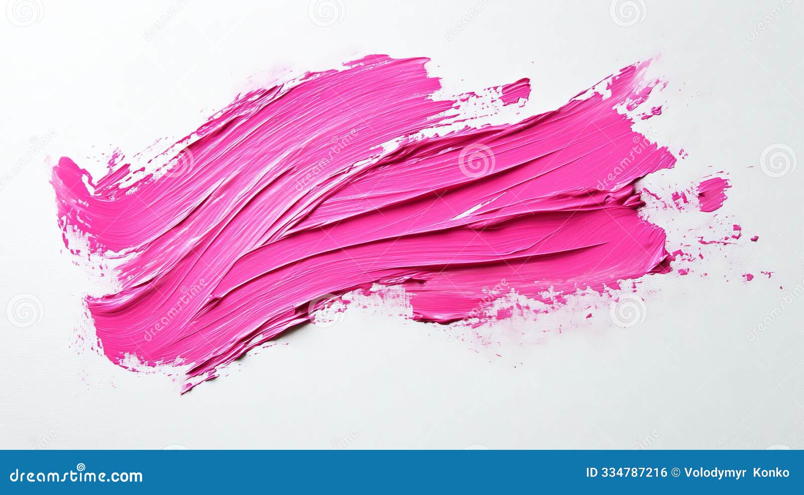 Abstract Pink Paint Smear on White Background Stock Photo - Image of ...