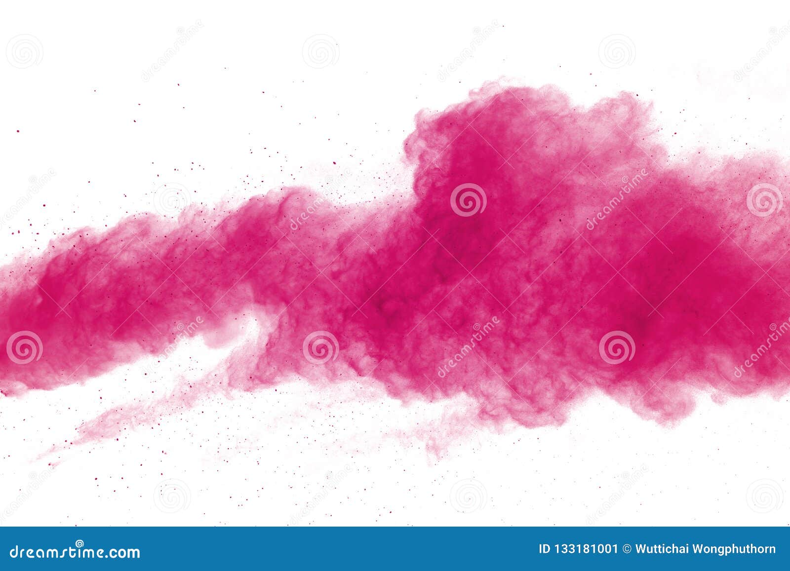 Abstract Pink Powder Splatted Background,Freeze Motion of Color Powder ...