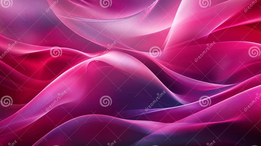 Abstract Pink and Purple Wave Design Stock Illustration - Illustration ...