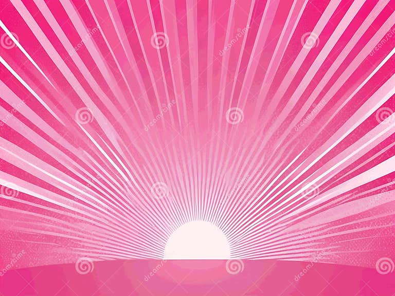 Abstract Pink Rays Halftone Gradient Background Illustration in Retro ...