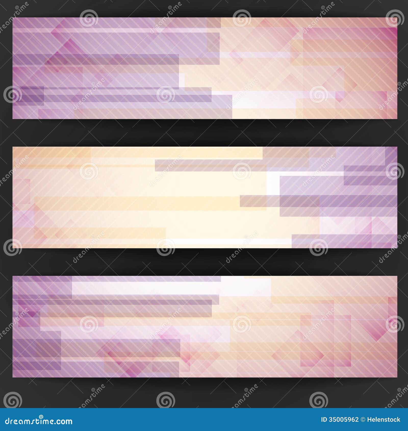 Abstract Pink Rectangle Shapes Banner. Stock Vector - Illustration of ...