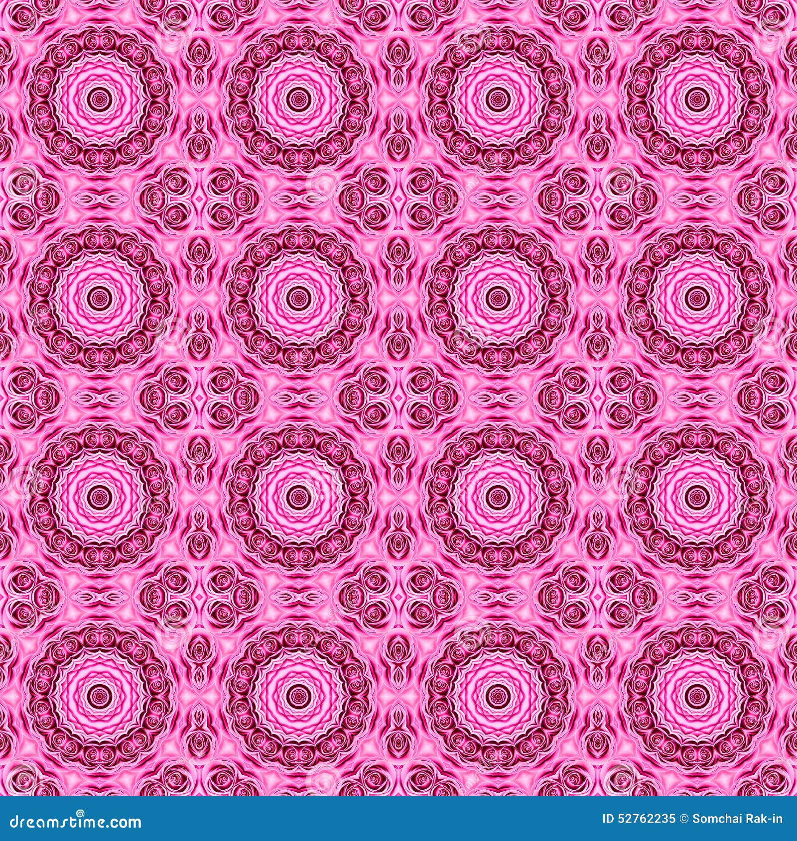Abstract Pink Rose Pattern Background. Stock Image - Image of blossom ...
