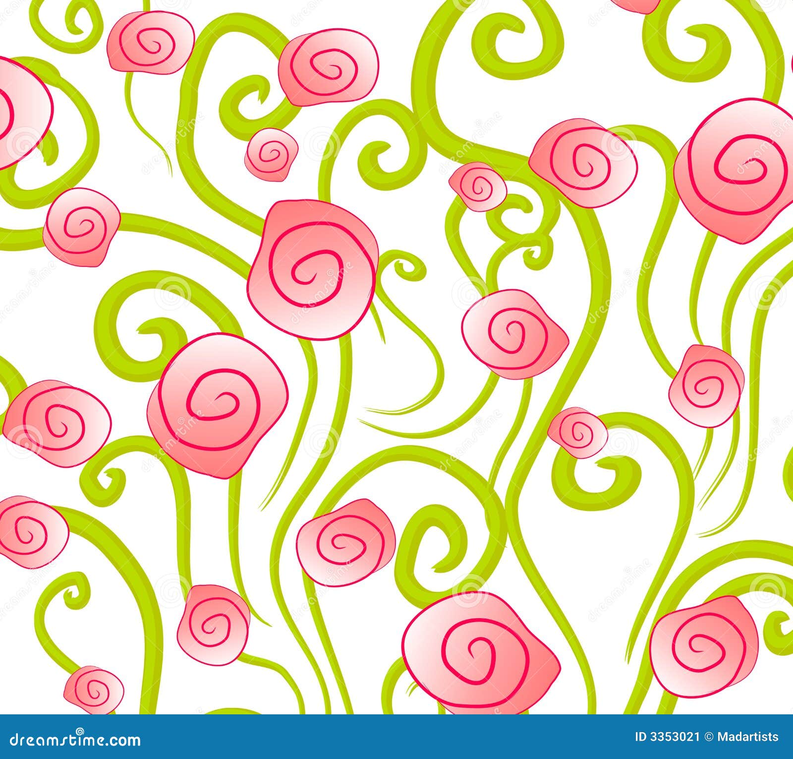 Abstract Pink Roses Background Stock Illustration - Illustration of ...