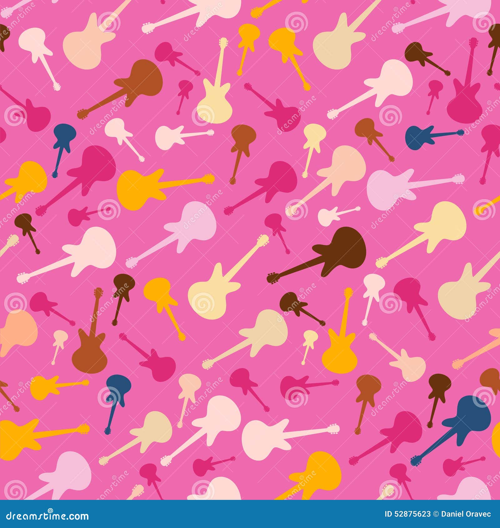 Abstract Pink Seamless Music Background Stock Vector - Illustration of ...