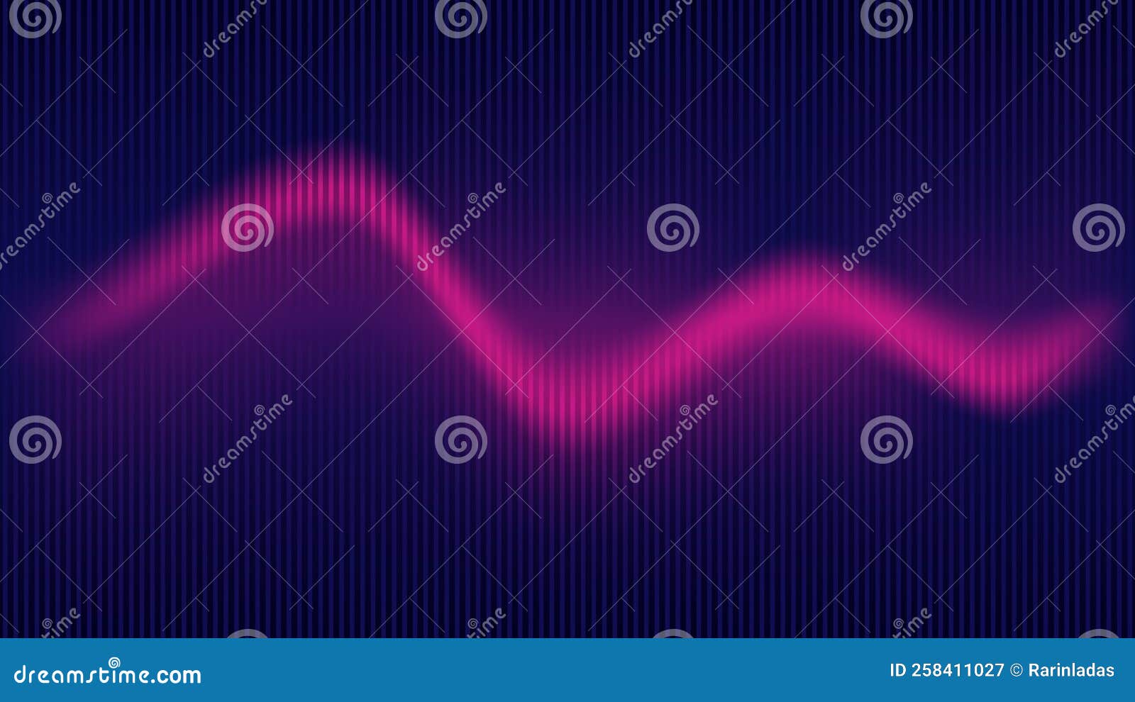 Abstract Pink Sound Wave Blurred on Blue Background Technology Concept ...