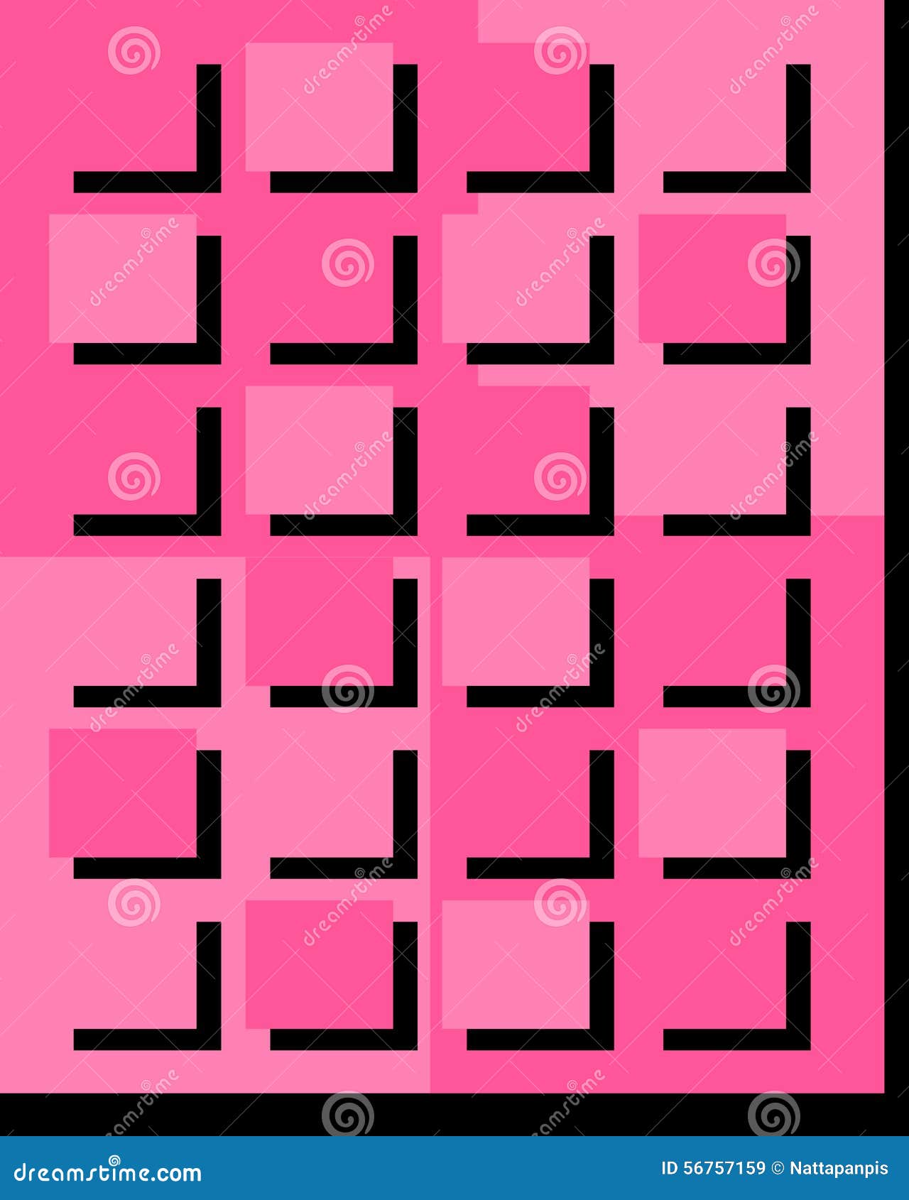 Abstract Pink Square Background Stock Illustration - Illustration of ...
