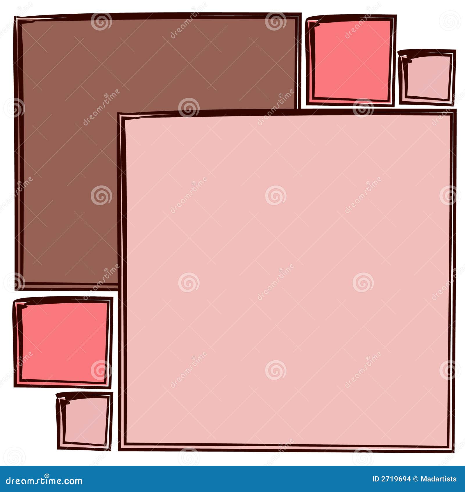 Abstract Pink Squares Pattern Stock Illustration - Illustration of ...