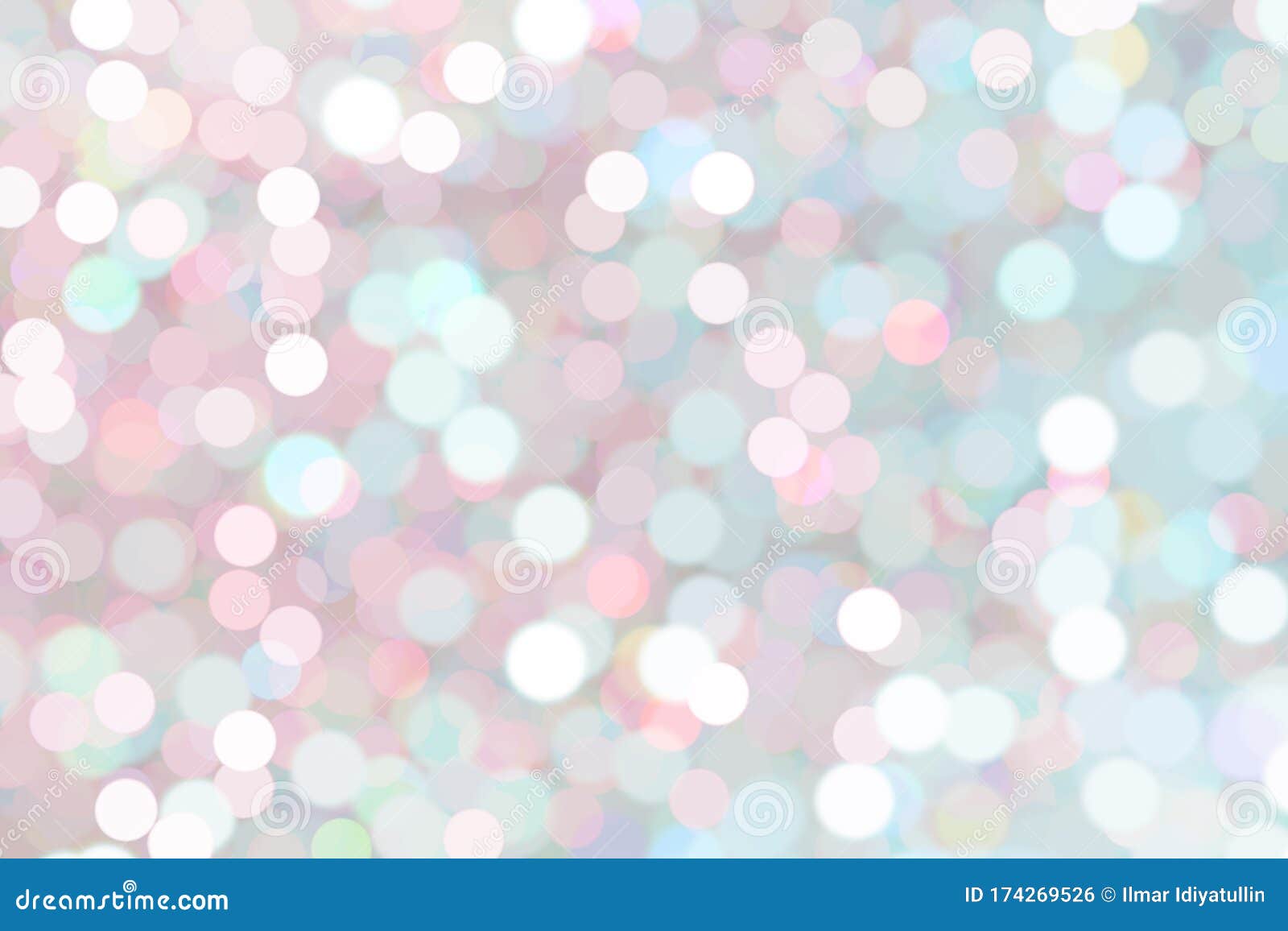 Abstract Pink and Turquoise Light Bokeh Background Stock Photo - Image ...
