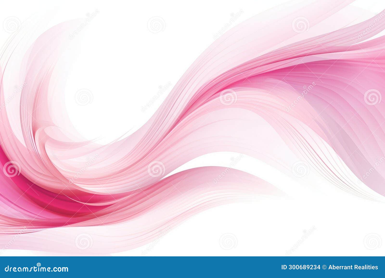 Abstract Pink Wave Background with White Background Stock Illustration ...