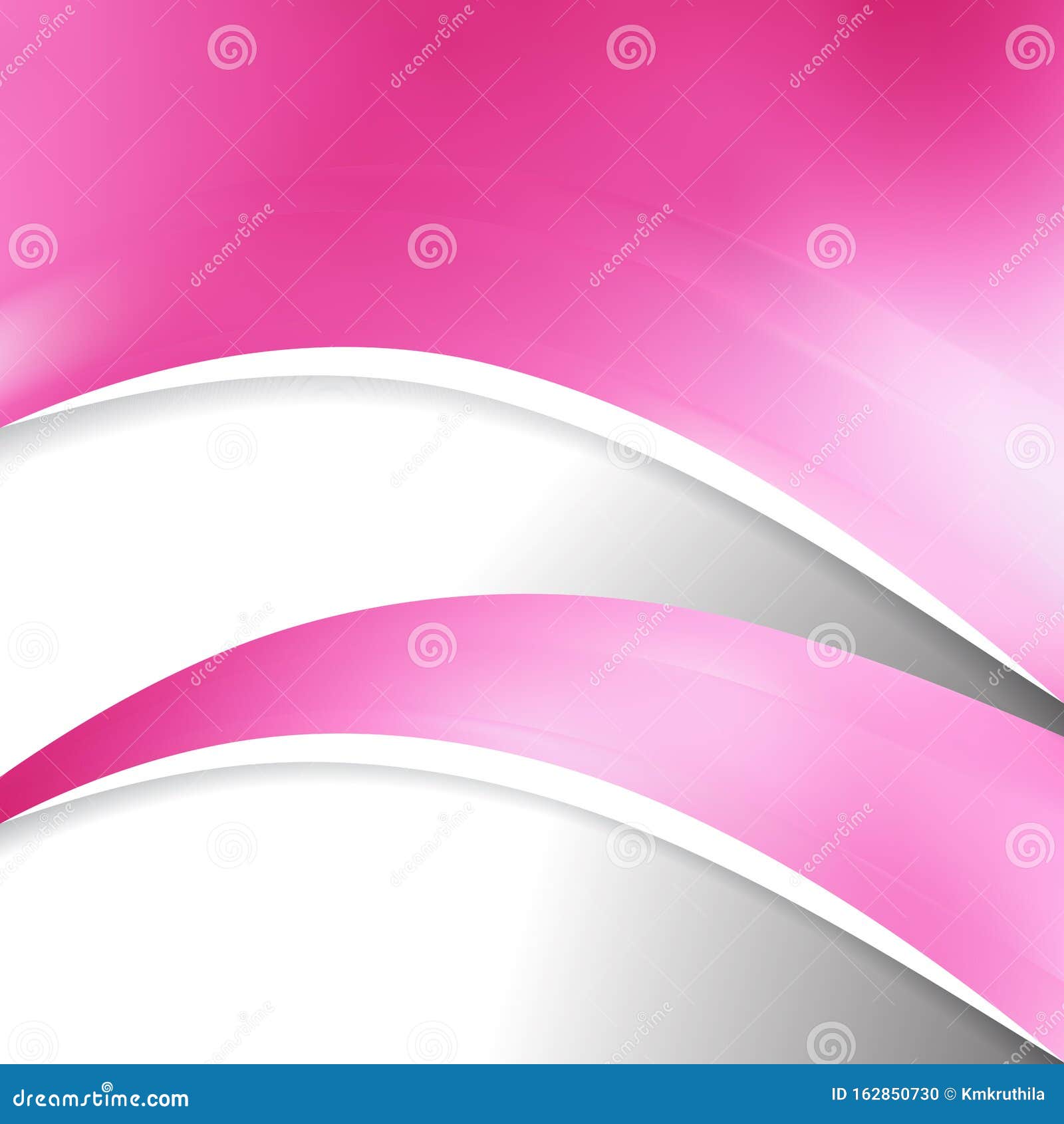 Abstract Pink Wave Business Background Design Template Stock Vector ...