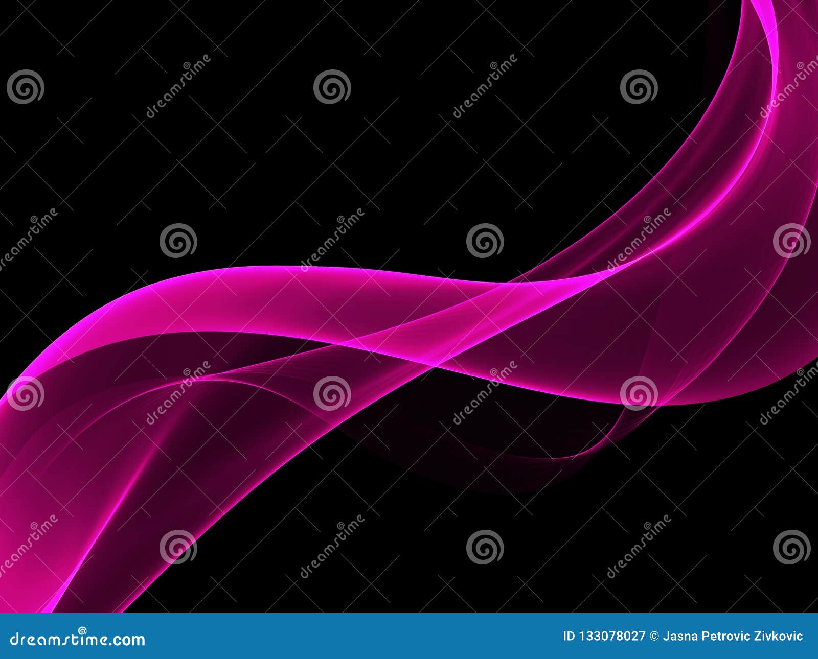Abstract Pink Wave Design stock illustration. Illustration of light ...