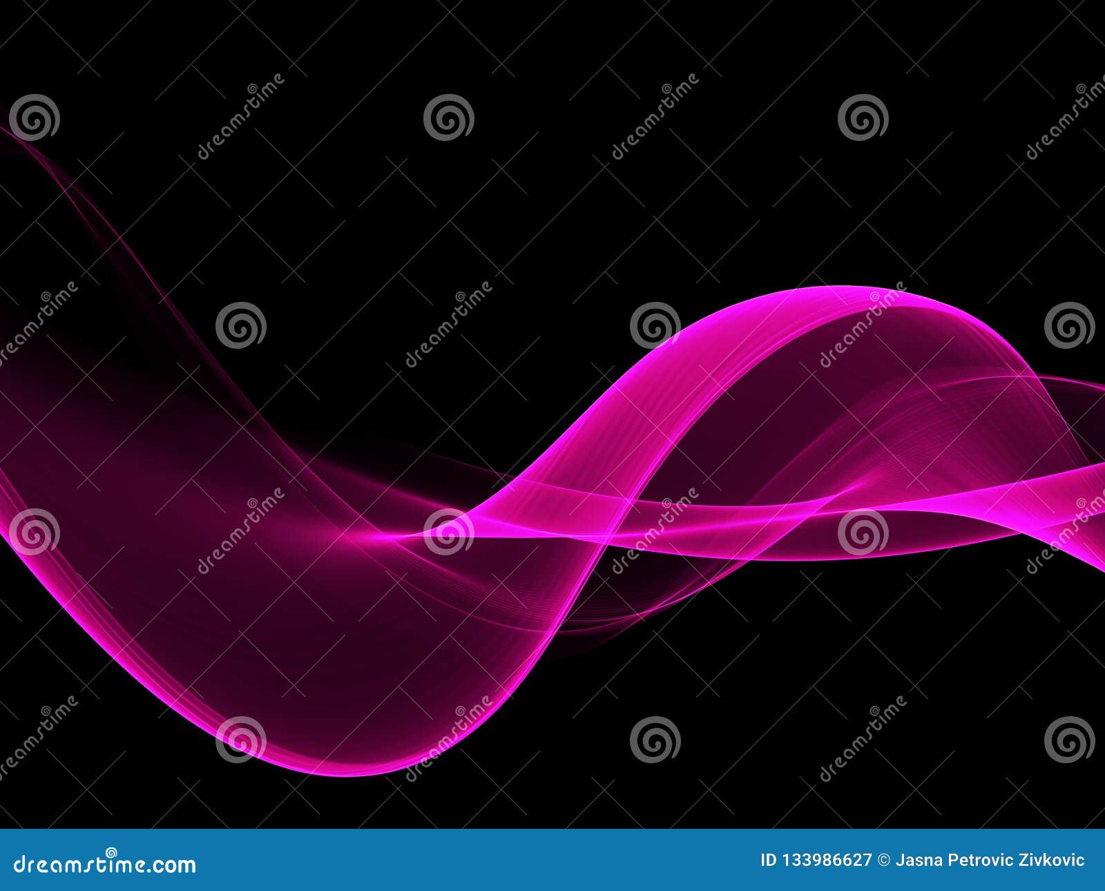 Abstract Pink Wave Design stock illustration. Illustration of effects ...