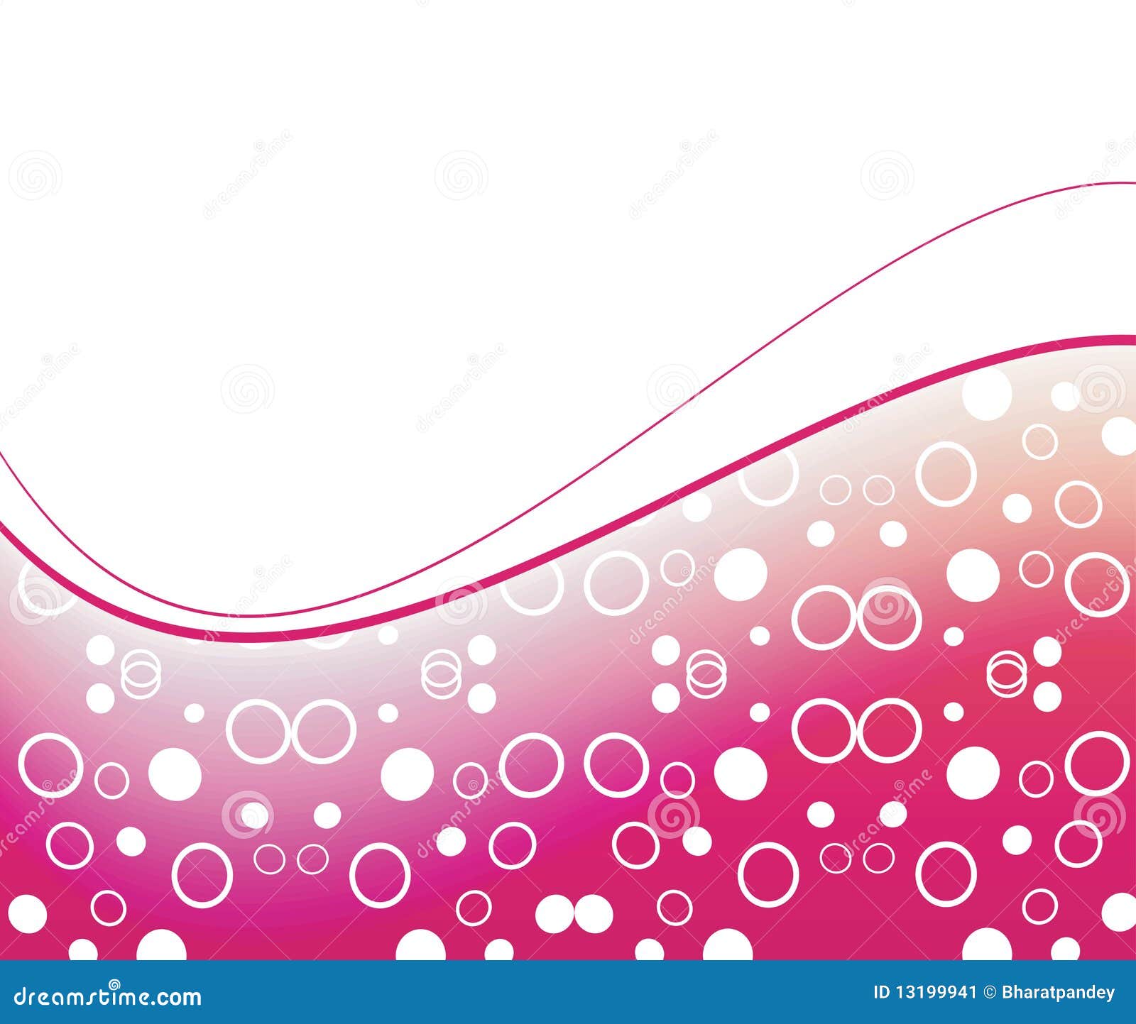 Abstract Pink Wave Line Composition Stock Vector - Illustration of ...