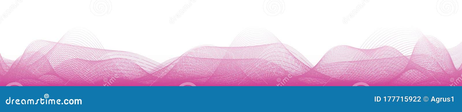 Abstract Pink Wave Lines on White Background Stock Vector ...