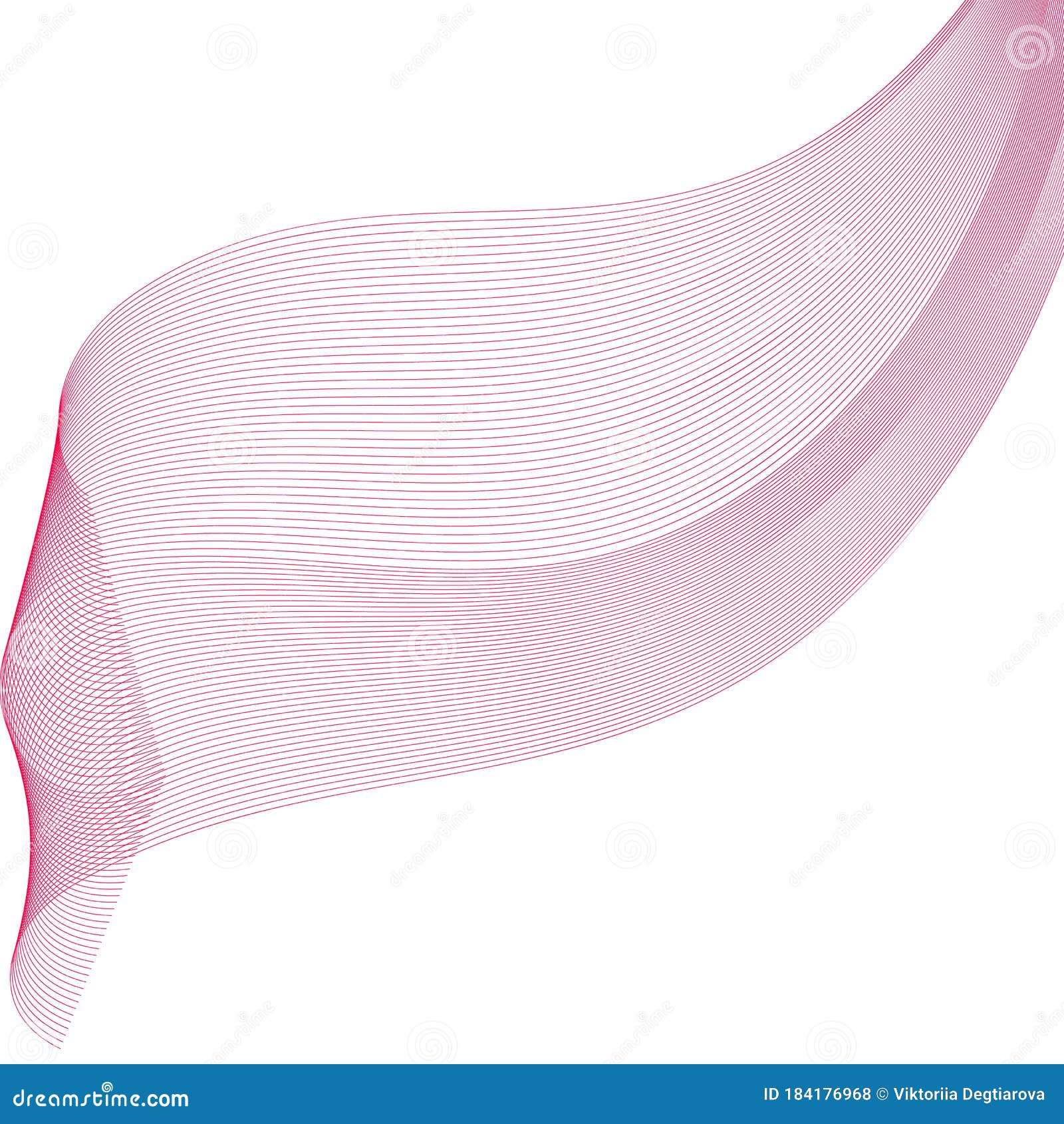 Abstract Pink Wave. Template with Blend Shapes. Vector Illustration ...