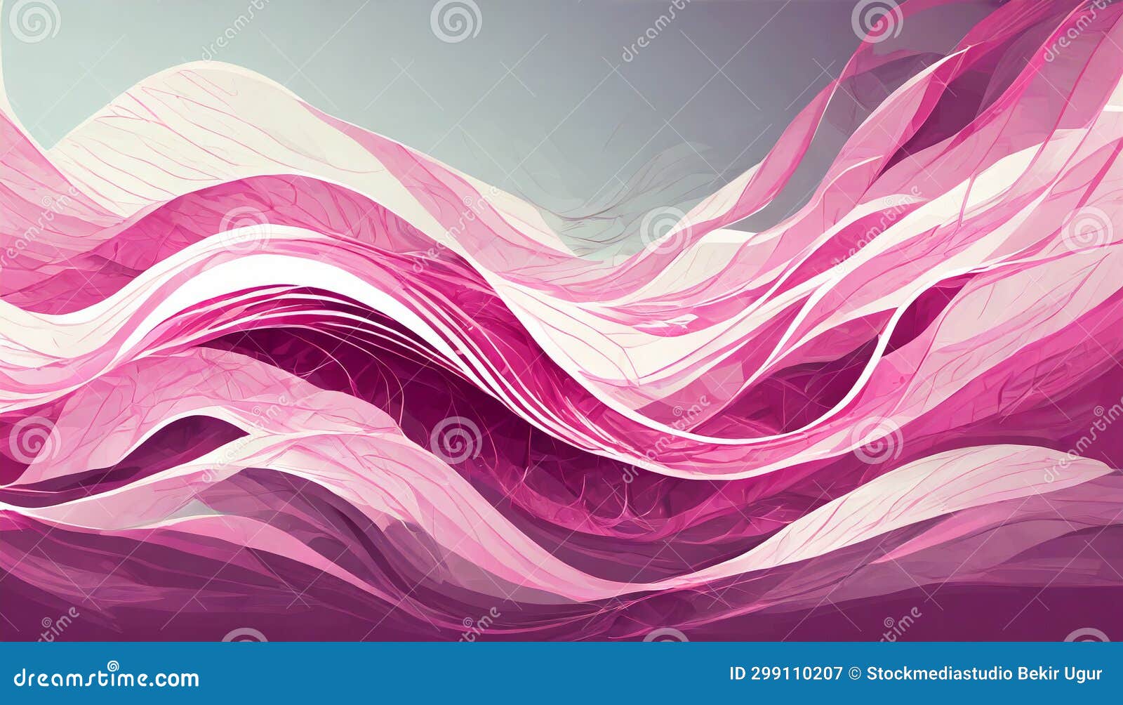 Abstract Pink Wave Vector Background Stock Illustration - Illustration ...