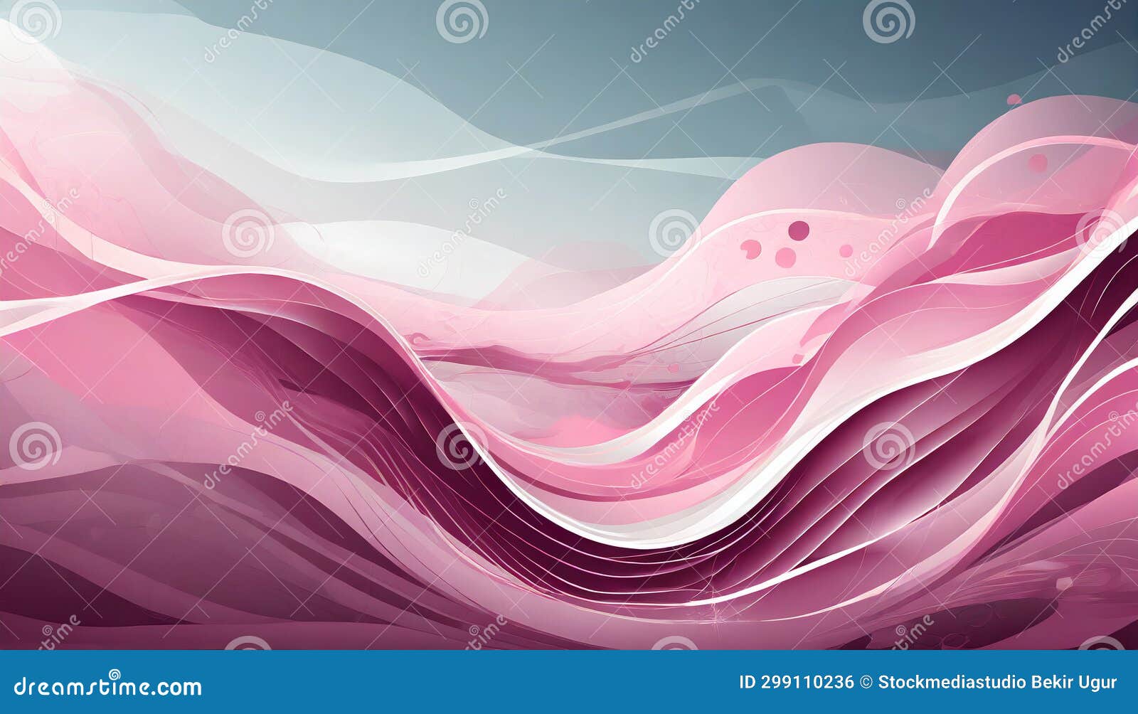 Abstract Pink Wave Vector Background Stock Illustration - Illustration ...