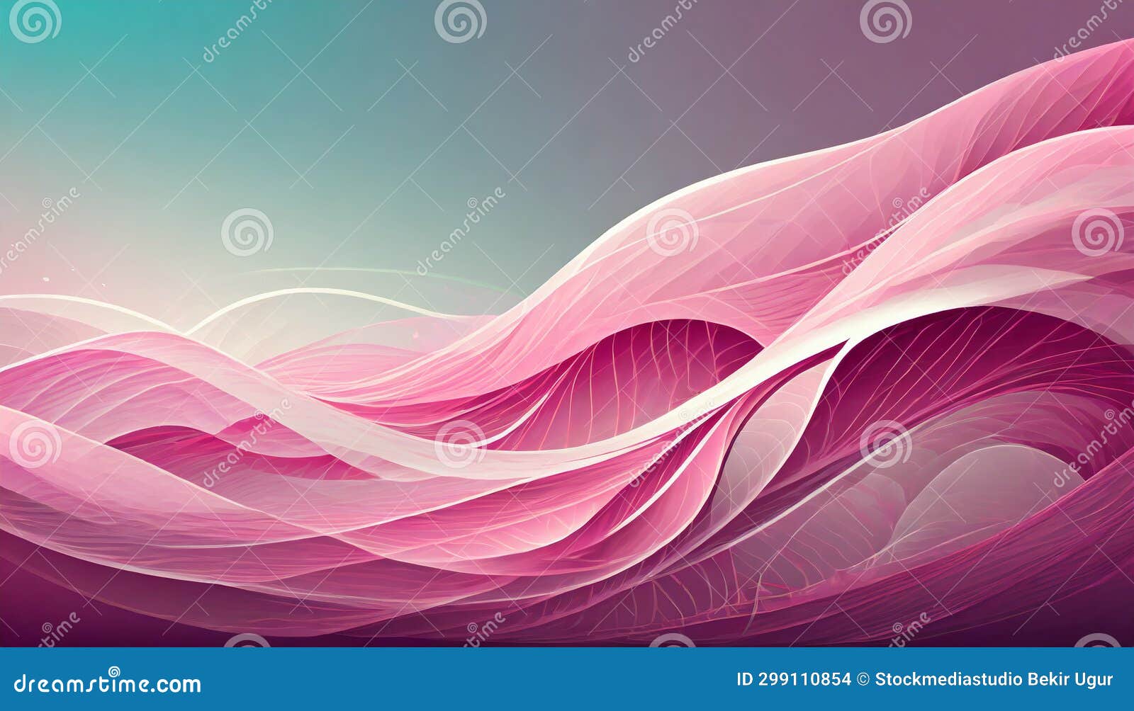 Abstract Pink Wave Vector Background Stock Illustration - Illustration ...