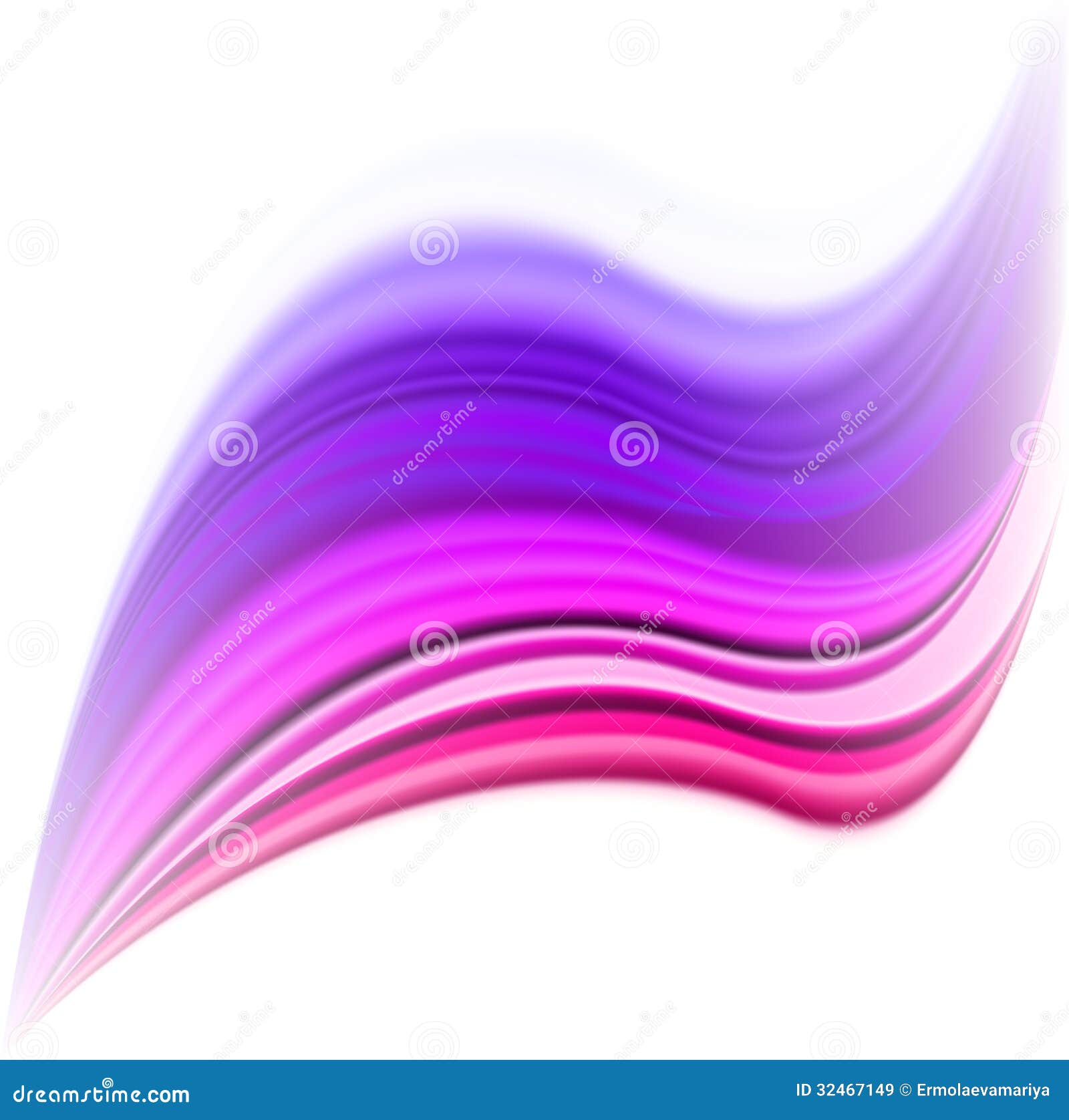 Abstract Pink Waves Design. Vector Stock Vector - Illustration of ...